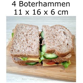 Brooddoos RVS Three-In-One Giant 17x13x7 EcoLunchbox | GreenJump.nl