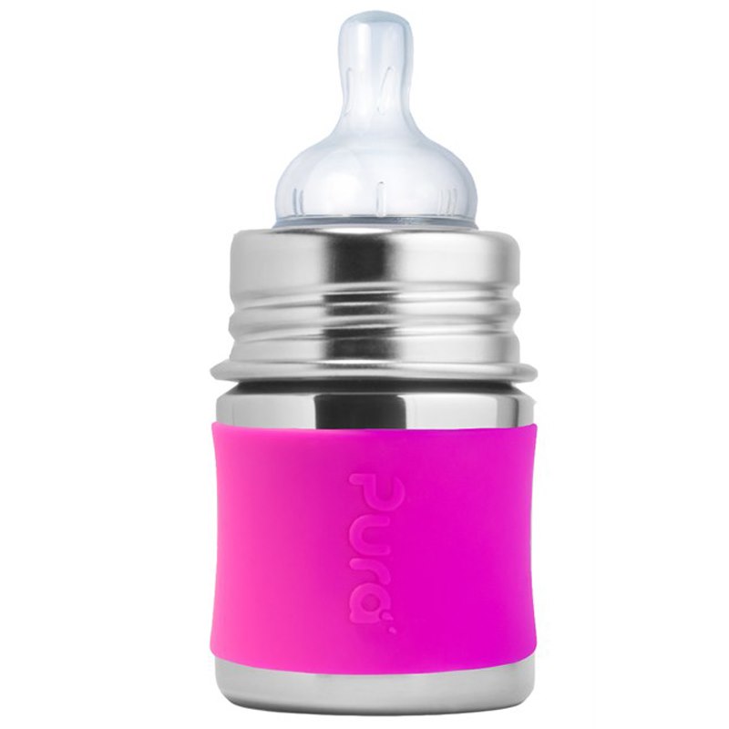 Pura Babyfles RVS zonder Plastic Meegroeiend 150 ml | GreenJump.nl